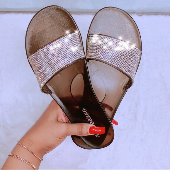 Shoes | Sparkle Slides Black | Poshmark